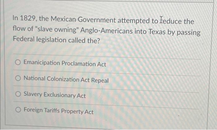 According to the 1824 Federalist Constitution of | Chegg.com