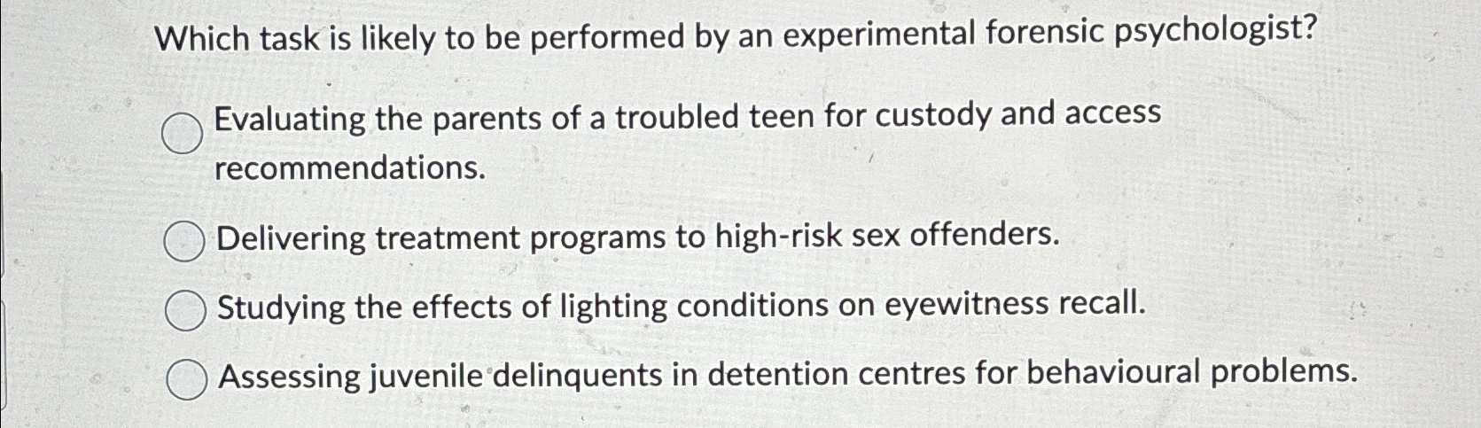 Solved Which task is likely to be performed by an | Chegg.com
