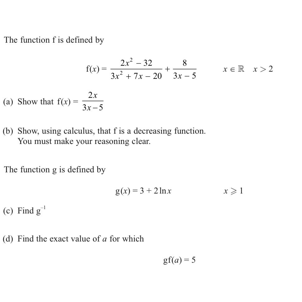 Solved The function f ﻿is defined | Chegg.com