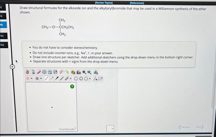 Solved Draw structural formulas for the alkoxide ion and the | Chegg.com