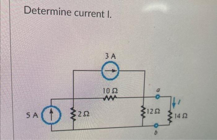 Solved Determine current I. | Chegg.com