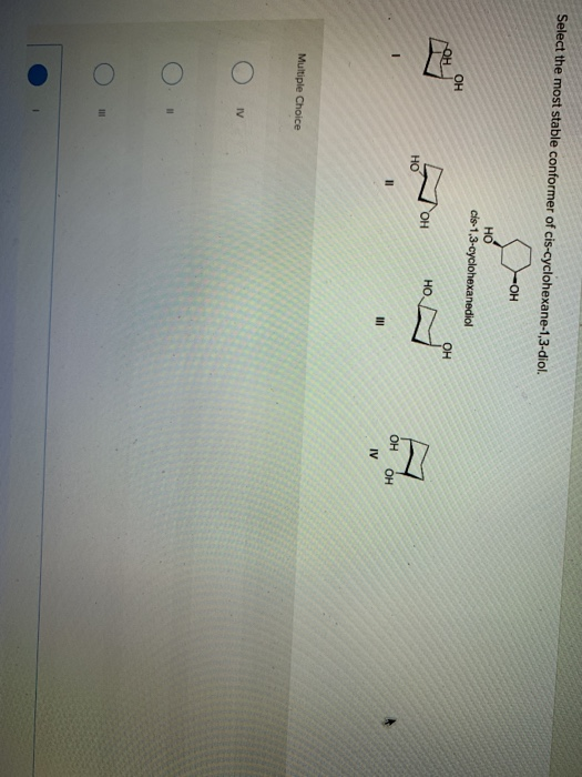 Solved Select the most stable conformer of | Chegg.com