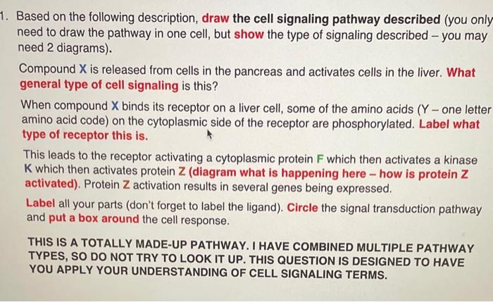 Solved Based on the following description, draw the cell | Chegg.com