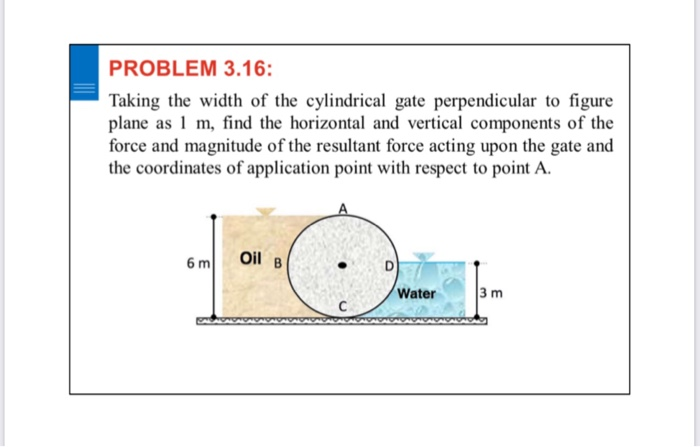 Solved PROBLEM 3.16: Taking the width of the cylindrical | Chegg.com