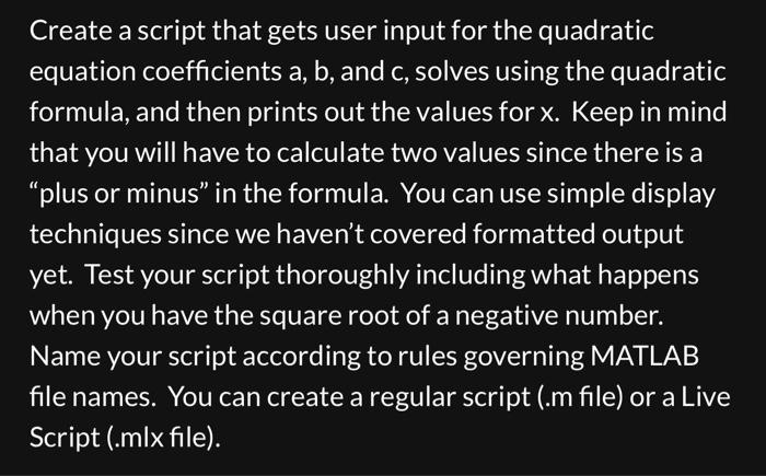 Solved Create a script that gets user input for the | Chegg.com