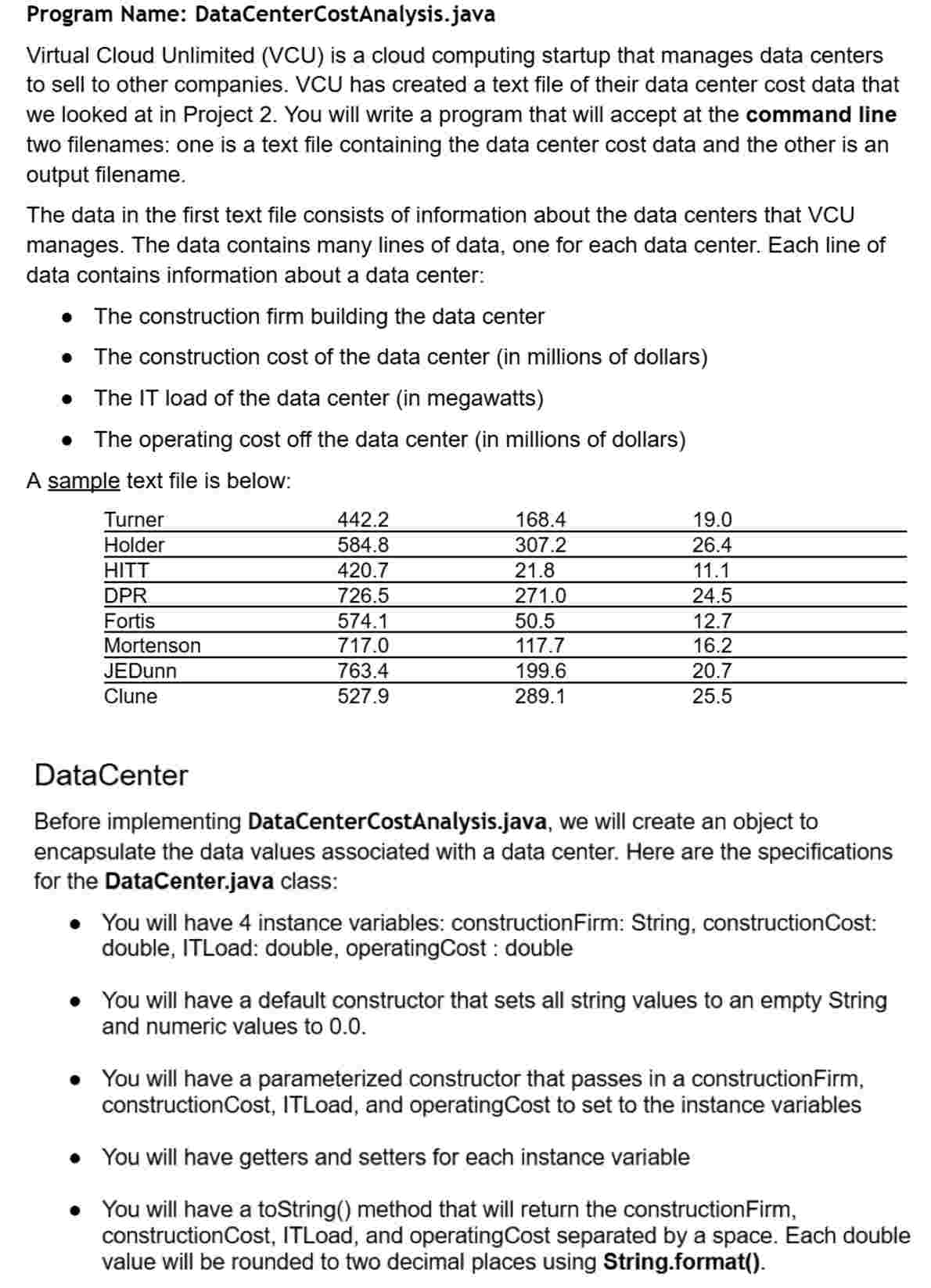 Solved USE COMMENT BLOCKS, METHOD DESCRIPTIONS, @PARAM TAGS, | Chegg.com