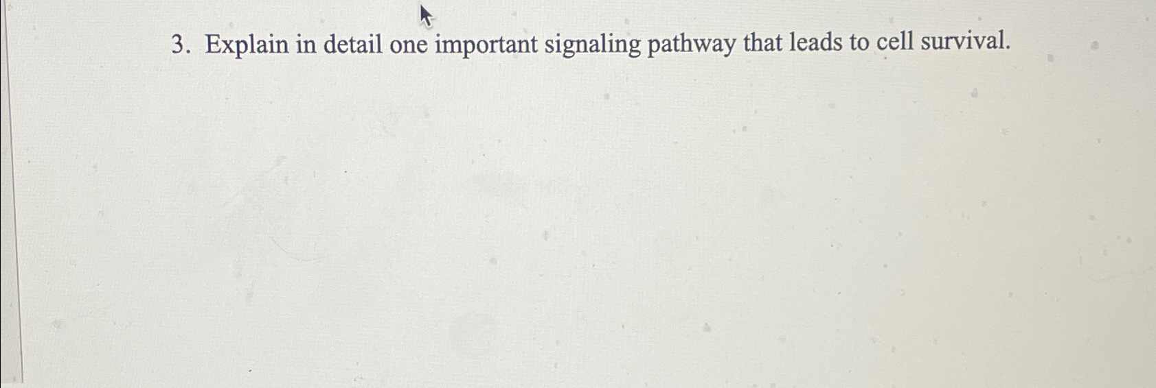 Solved Explain in detail one important signaling pathway | Chegg.com