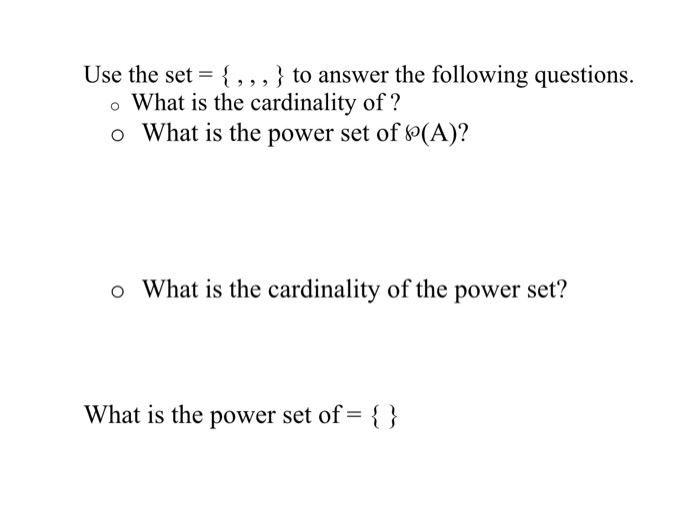 Solved CSC231 Discrete Structures and Applications Sets | Chegg.com