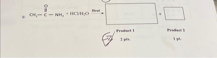 Solved g. Product 2 2 pts. 1pt. | Chegg.com