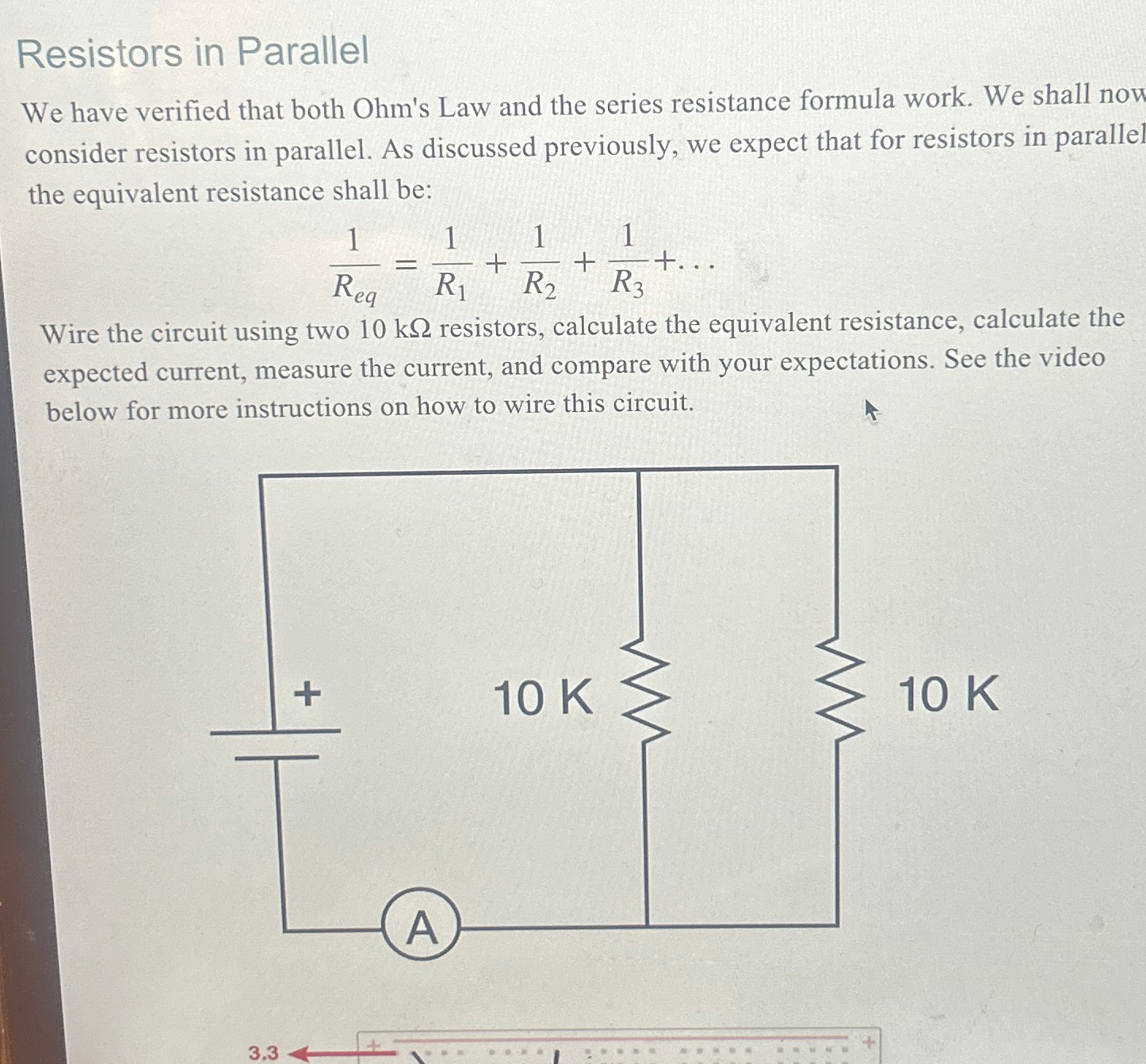Solved Resistors in ParallelWe have verified that both Ohm's | Chegg.com