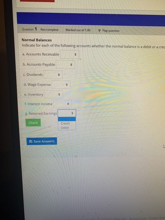 Solved Question 1 Not complete Marked out of 1.00 P Flag | Chegg.com