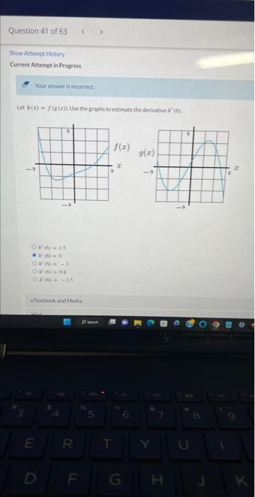 Solved Let h(x)=f(g(x)). Use the graphs to estimate the | Chegg.com