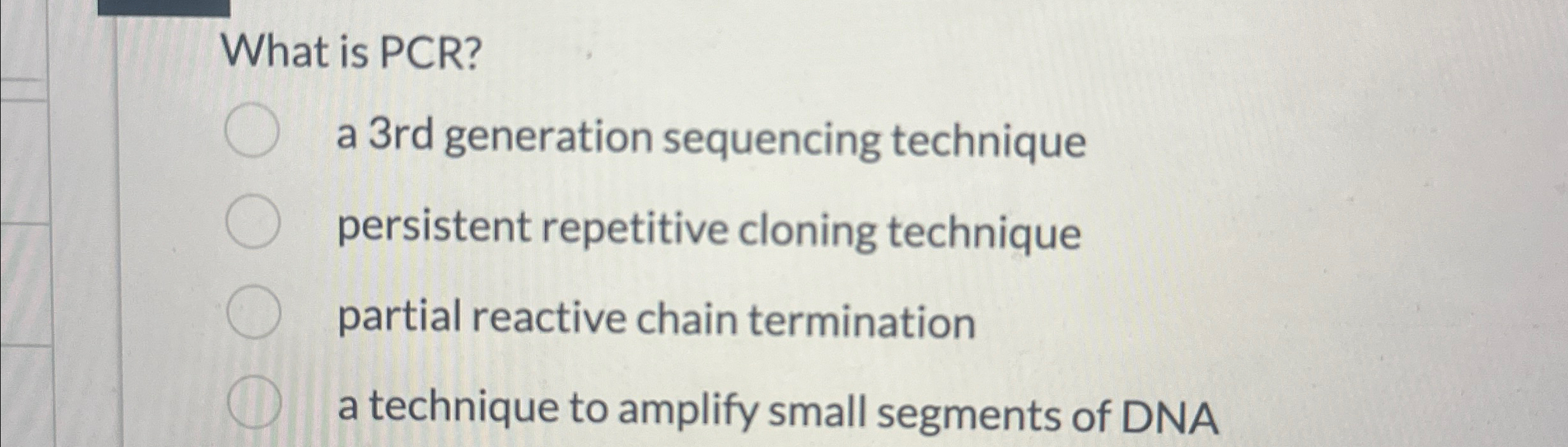 Solved What Is Pcra 3rd Generation Sequencing