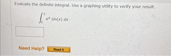 Solved Evaluate the definite integral. Use a graphing | Chegg.com