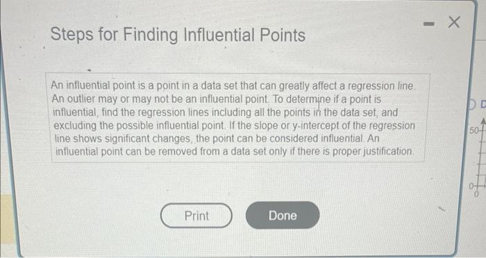 Solved Steps for Finding Influential Points An influential | Chegg.com