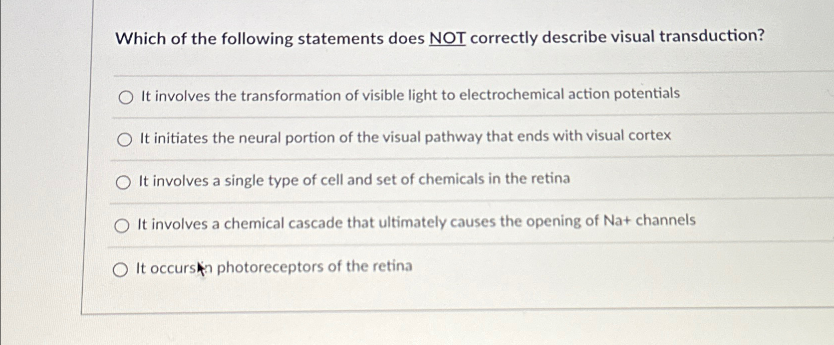 Solved Which of the following statements does NOT correctly | Chegg.com