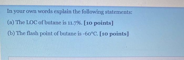 Solved In your own words explain the following statements: | Chegg.com