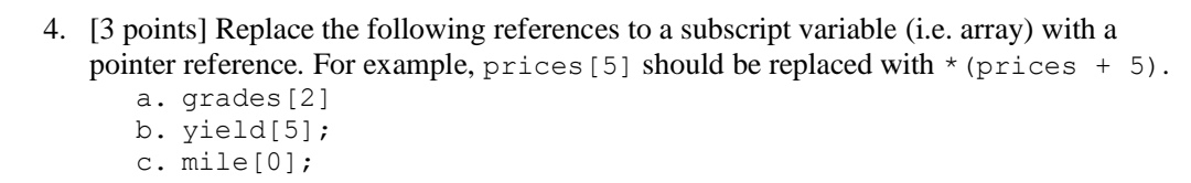 Solved [3 ﻿points] ﻿Replace the following references to a | Chegg.com