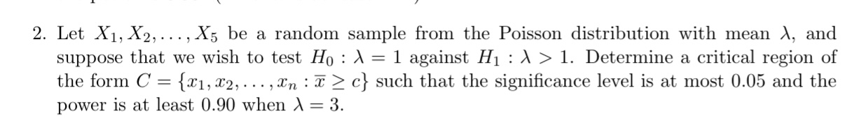 Solved Let x1,x2,dots,x5 ﻿be a random sample from the | Chegg.com