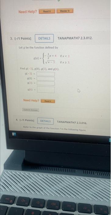 Solved Let g be the function defined by g(x)={−21x+4x−3 if | Chegg.com