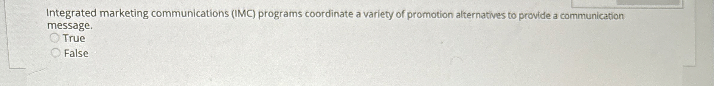 Solved Integrated marketing communications (IMC) ﻿programs | Chegg.com