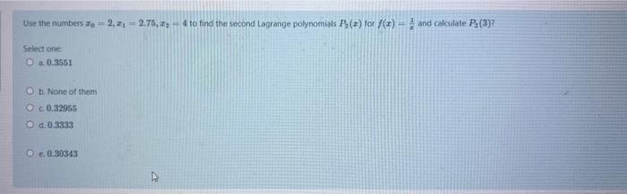 Solved Use the numbers to = 2,21 = 2.75, 7: + to find the | Chegg.com