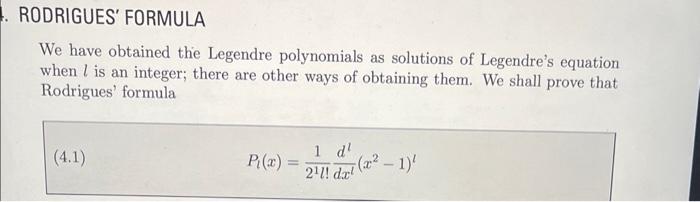 Solved We have obtained the Legendre polynomials as | Chegg.com