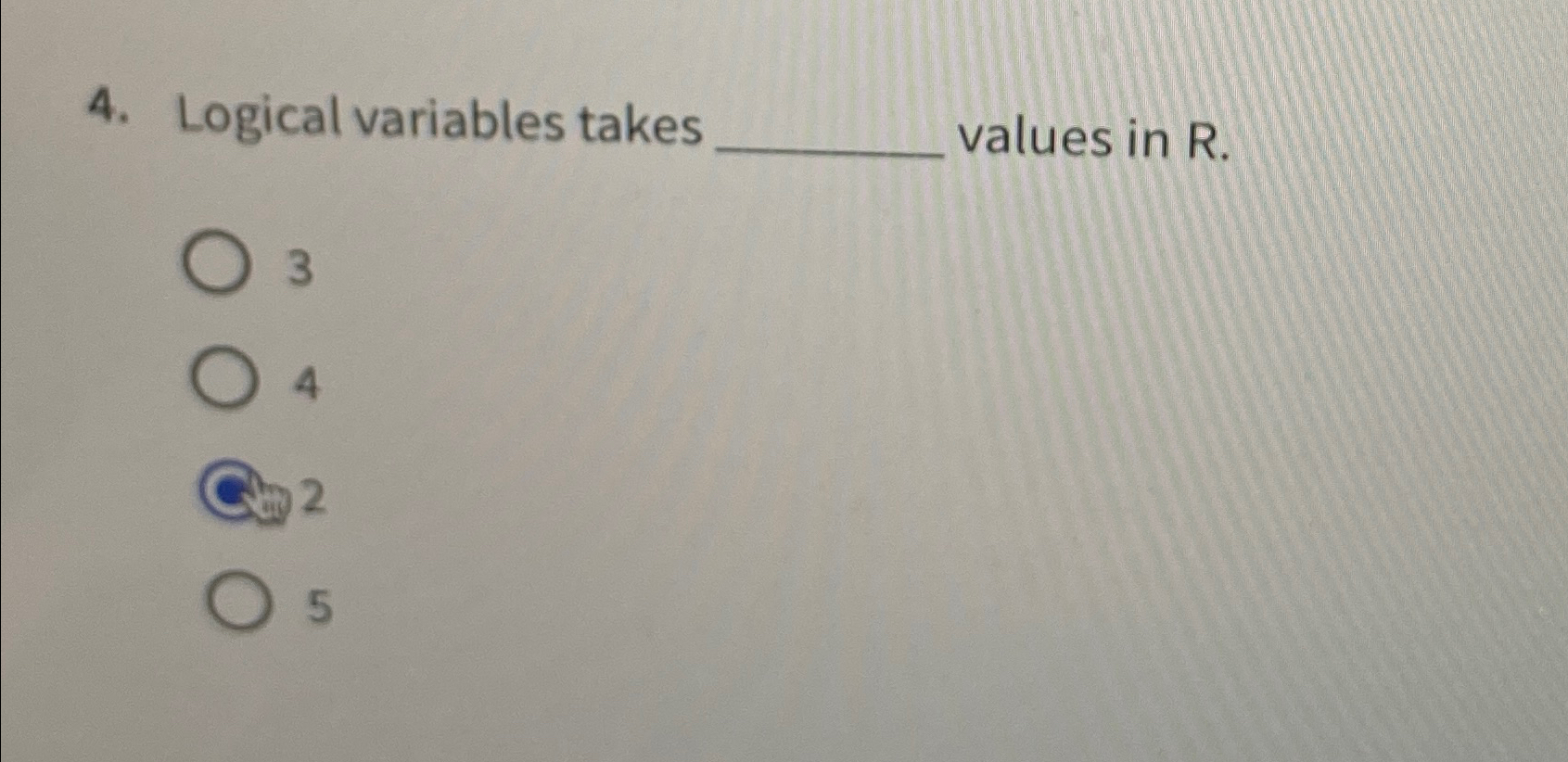 Logical variables takes values in R.34D25 | Chegg.com