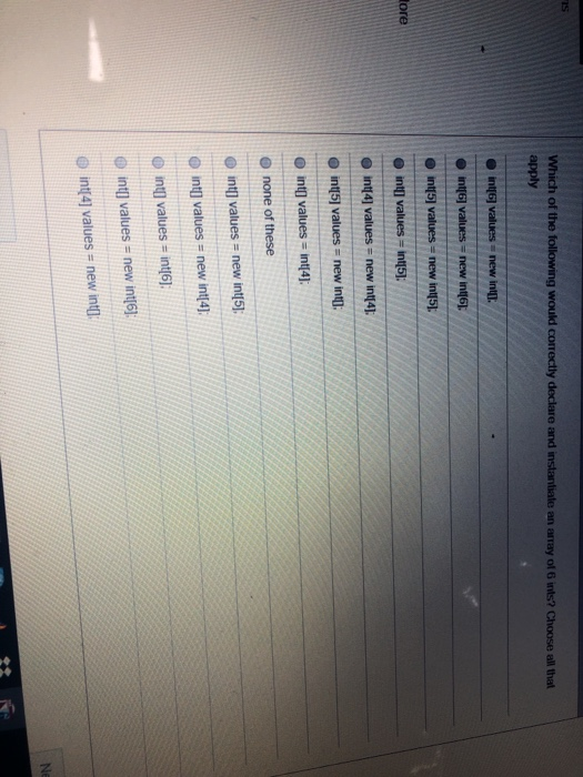 Solved Question 21 3 pts Given the following declaration | Chegg.com