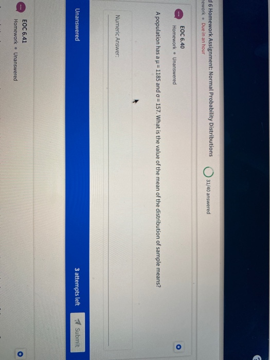 Solved 26 Homework Assignment: Normal Probability | Chegg.com