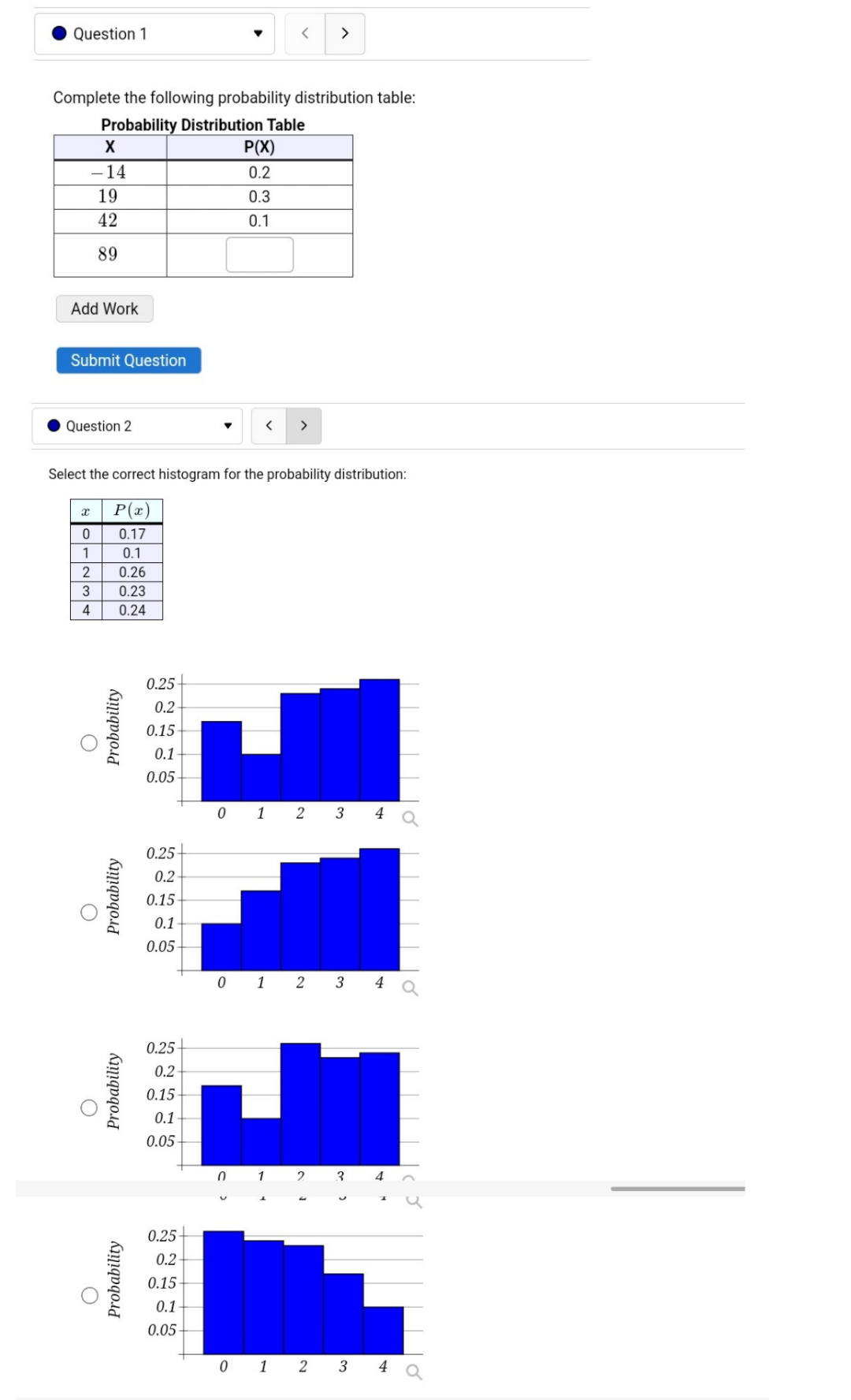 Solved Complete the following probability distribution | Chegg.com Solved Complete the following probability distribution | Chegg.com