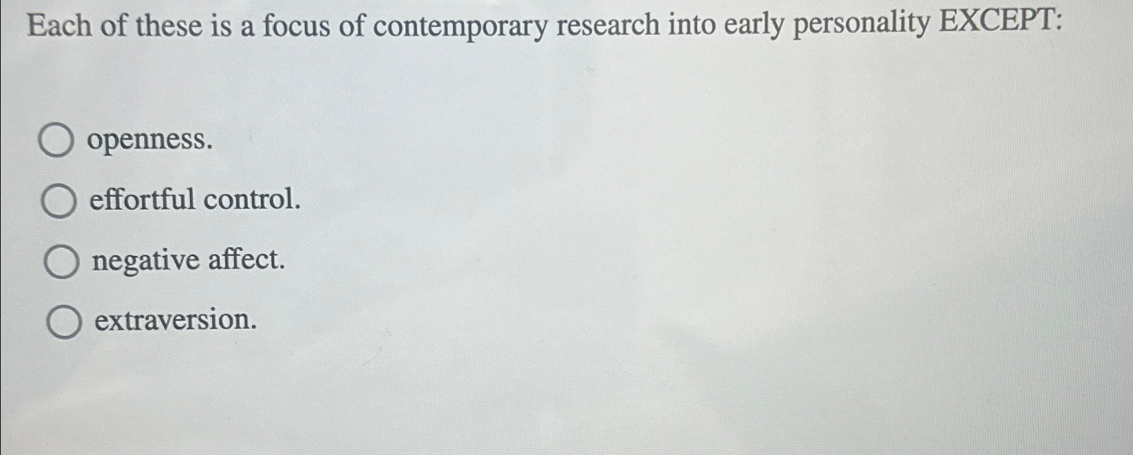 Solved Each of these is a focus of contemporary research | Chegg.com