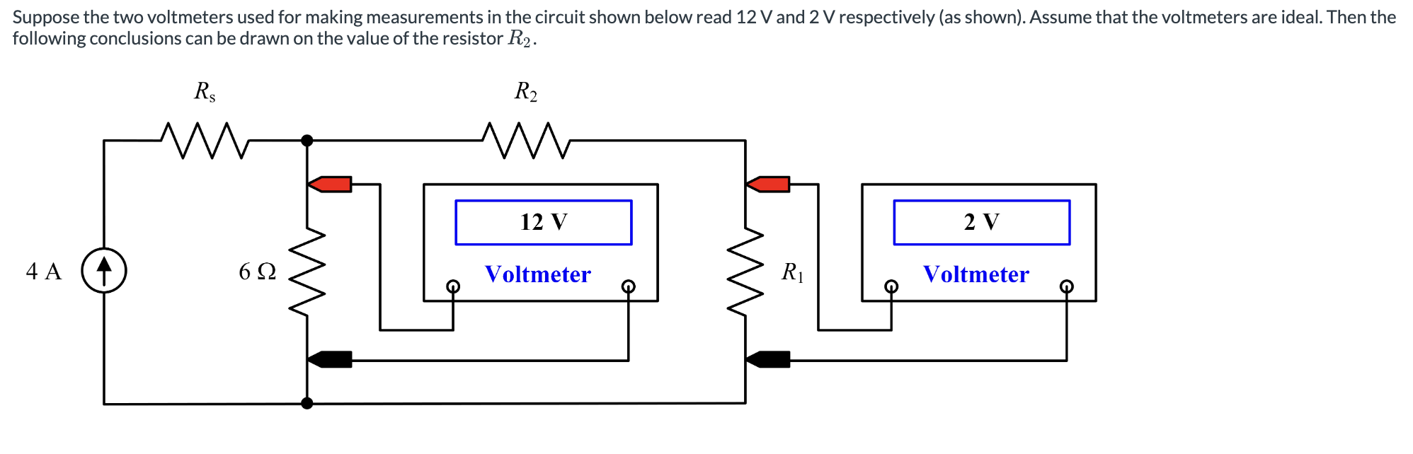 Solved Suppose the two voltmeters used for making | Chegg.com