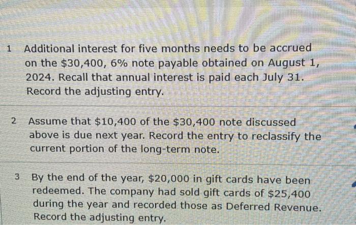 Solved Additional interest for five months needs to be | Chegg.com
