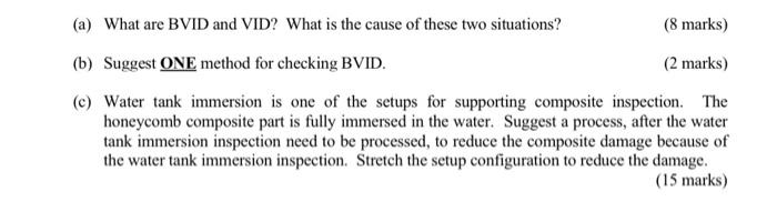 Solved (a) What are BVID and VID? What is the cause of these | Chegg.com