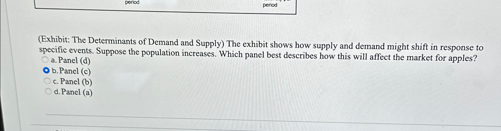 Solved (Exhibit: The Determinants of Demand and Supply) ﻿The | Chegg.com