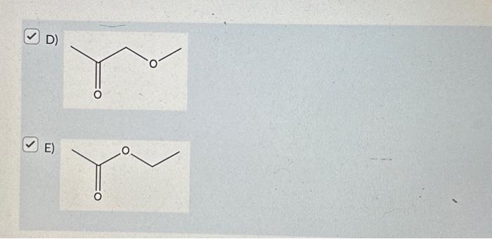 Solved Identify any esters. Select all that apply. This is a | Chegg.com
