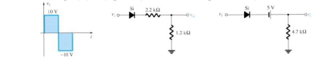 Solved Draw the vo of each network in the figures below for | Chegg.com