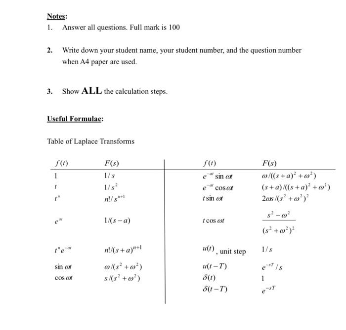 Solved Shift Theorems (1) L{eatf(t)}=F(s−a) (2) | Chegg.com
