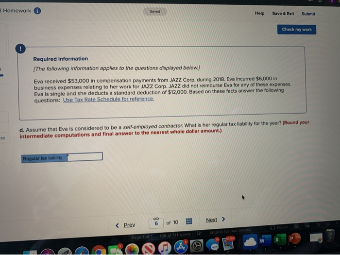 Solved Homework Saved Help Save & Exit Subm Check my work | Chegg.com