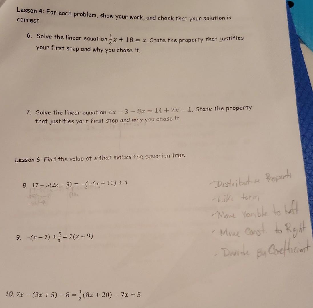 Solved Lesson 1: Write each of the following statements | Chegg.com