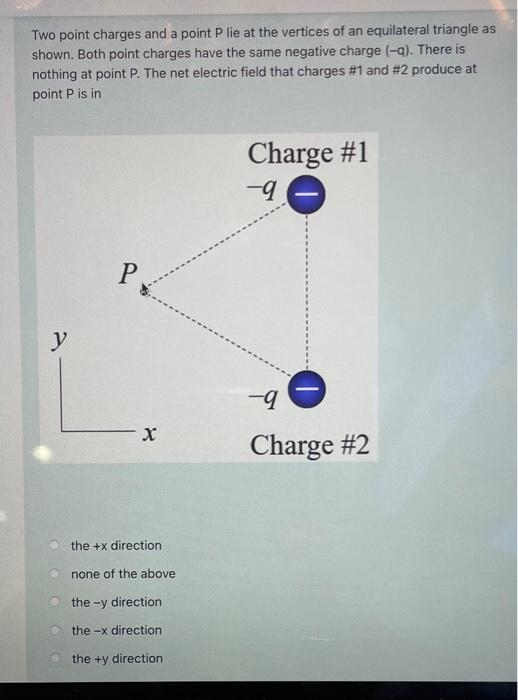 Solved Two point charges and a point P lie at the vertices | Chegg.com