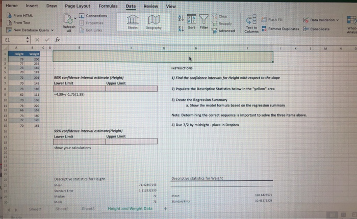 Solved Home Insert Draw Data Review View From HTML Page | Chegg.com