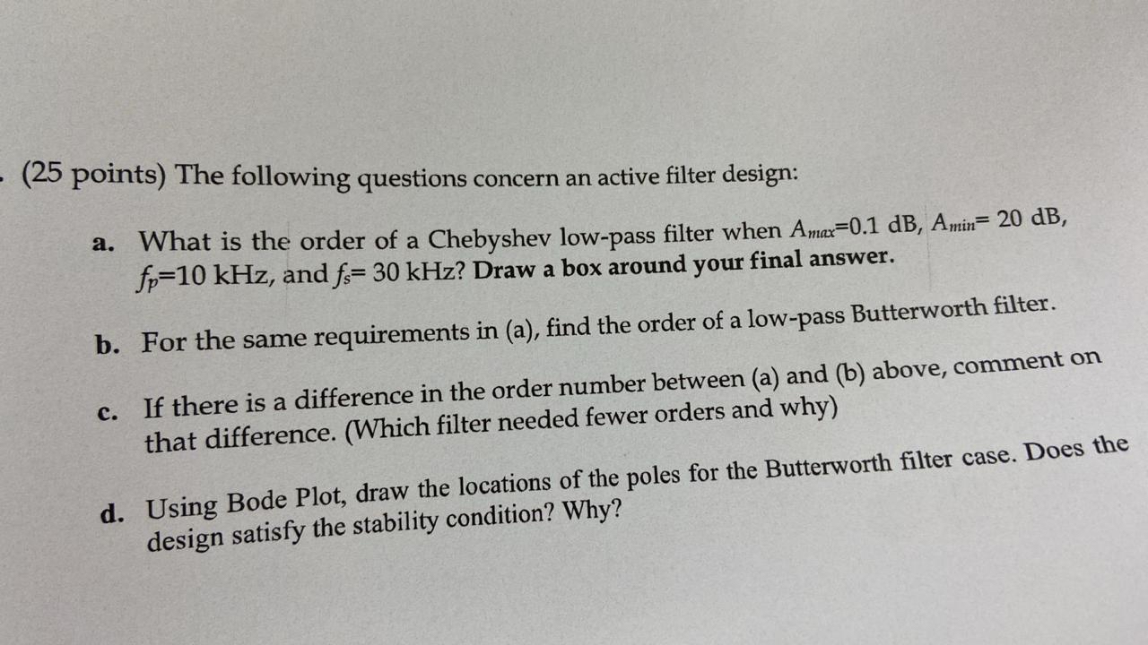 Solved (25 ﻿points) ﻿The following questions concern an | Chegg.com