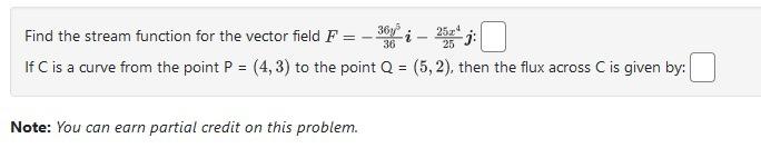 Solved Find the stream function for the vector field | Chegg.com