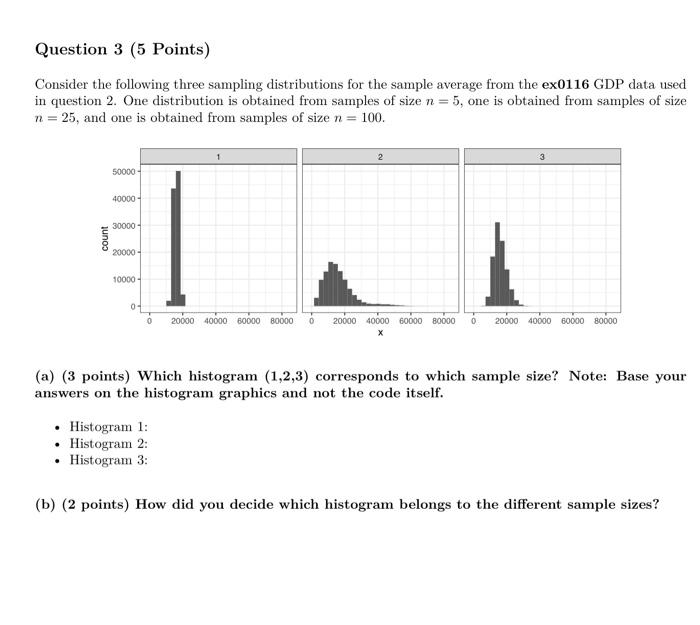 Solved Question 3 5 Points Consider The Following Three