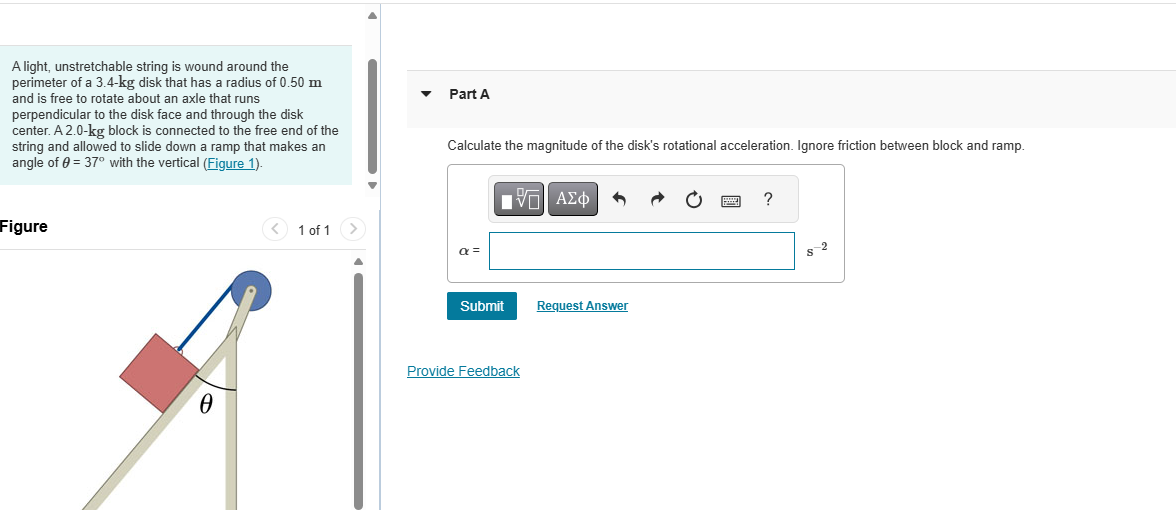 Solved A light, unstretchable string is wound around | Chegg.com