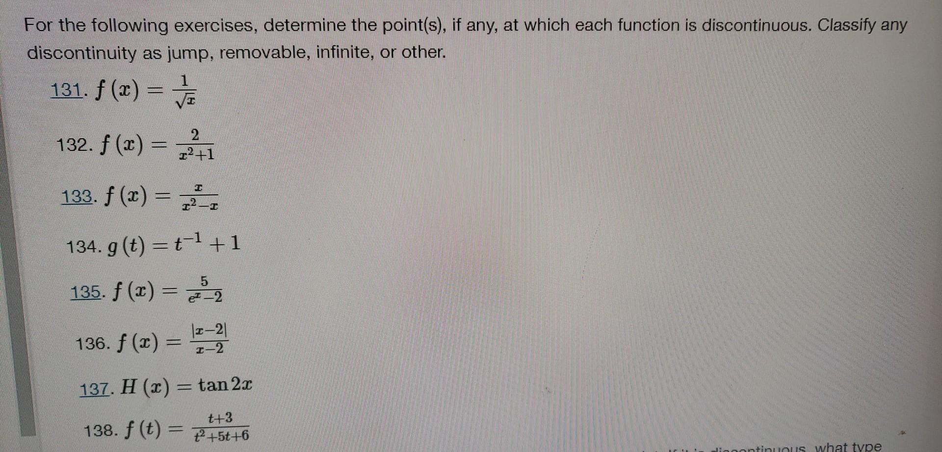 Solved For the following exercises, determine the point(s), | Chegg.com
