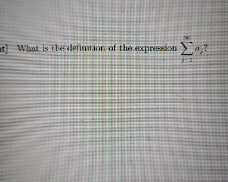 Solved at) What is the definition of the expression a;? | Chegg.com