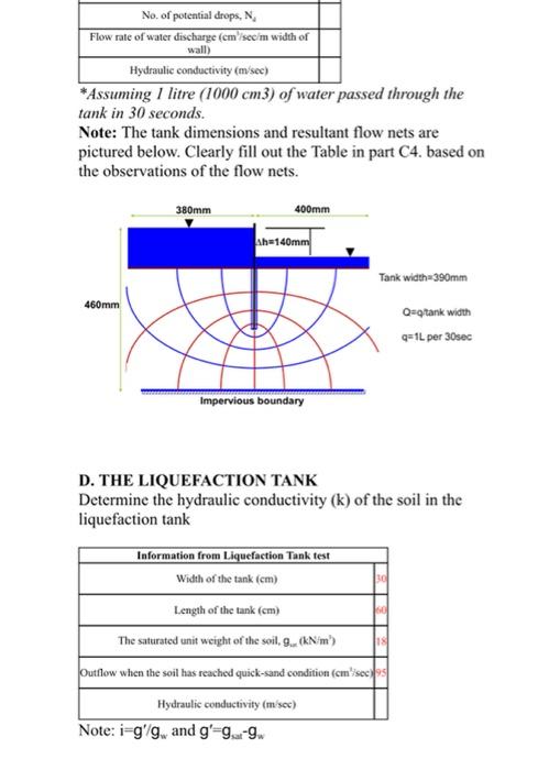 Procedure for constant head test on granular soil: 1. | Chegg.com